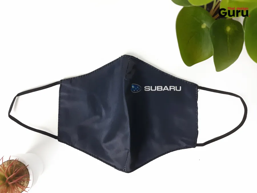 รับหน้ากาก 3 ชั้น ให้กับ SUBARU สีน้ำเงิน