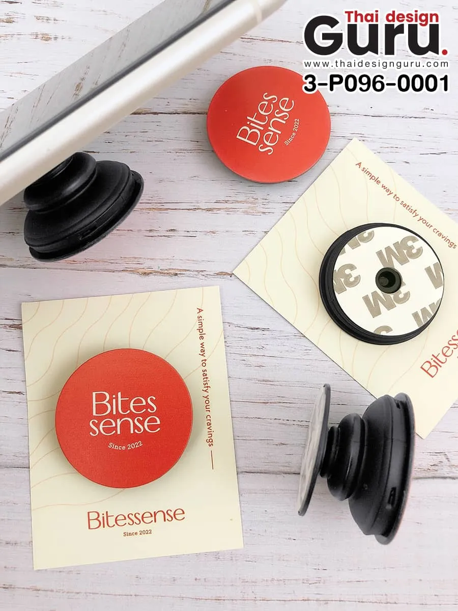 รับผลิต Griptok หรือ Popsocket พิมพ์ลาย Bitessense พร้อมการ์ดรอง