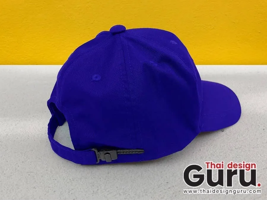 สั่งผลิตหมวกแก๊ปแฟชั่นสีน้ำเงิน ของที่ระลึก พร้อมสกรีนลาย Black Friday