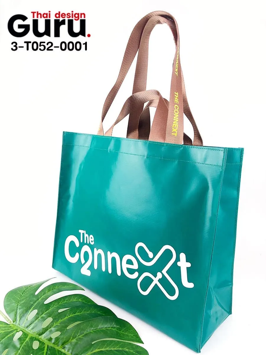 สั่งทำกระเป๋าผ้าใบพิมพ์สายแฟชั่น The connext