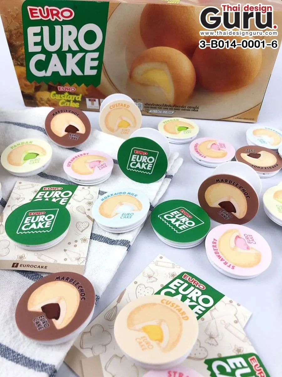 ผลิตกริ๊บต๊อคติดมือถือน่ารัก ๆ พิมพ์แบรนด์ Eurocake