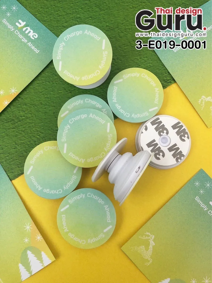 สั่งผลิตที่ติดหลังโทรศัพท์ GRIPTOK แบบกลมพิมพ์ไล่สี แบรนด์ evme