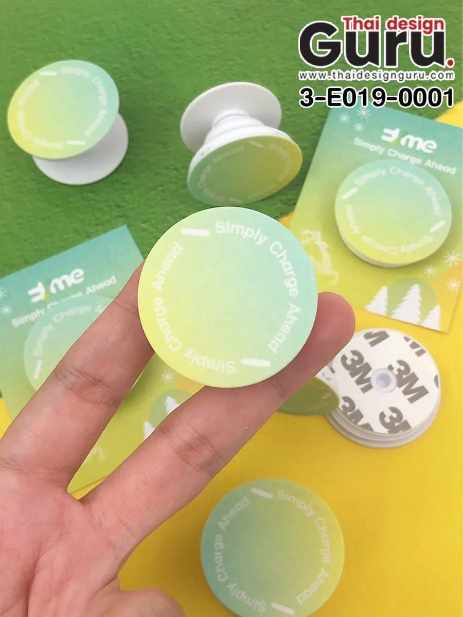 สั่งผลิตที่ติดหลังโทรศัพท์ GRIPTOK แบบกลมพิมพ์ไล่สี แบรนด์ evme