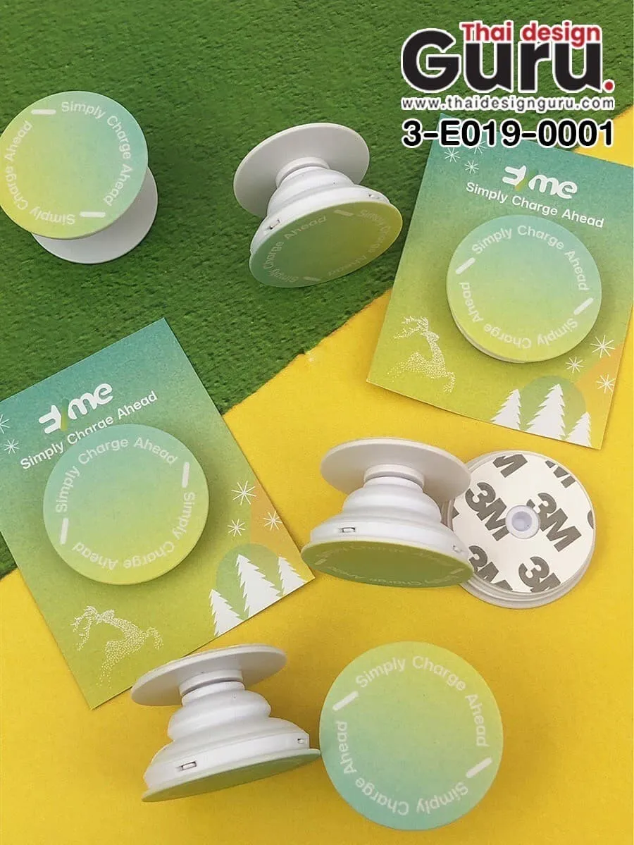 สั่งผลิตที่ติดหลังโทรศัพท์ GRIPTOK แบบกลมพิมพ์ไล่สี แบรนด์ evme