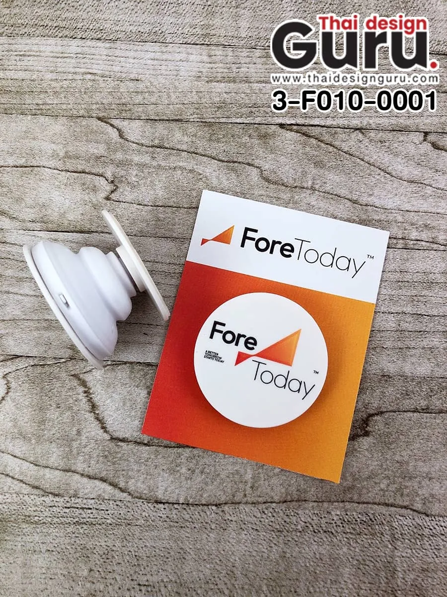 รับผลิต Griptok ที่ติดหลังโทรศัพท์มือถือ พร้อมพิมพ์ลายแบรนด์ Fore Today