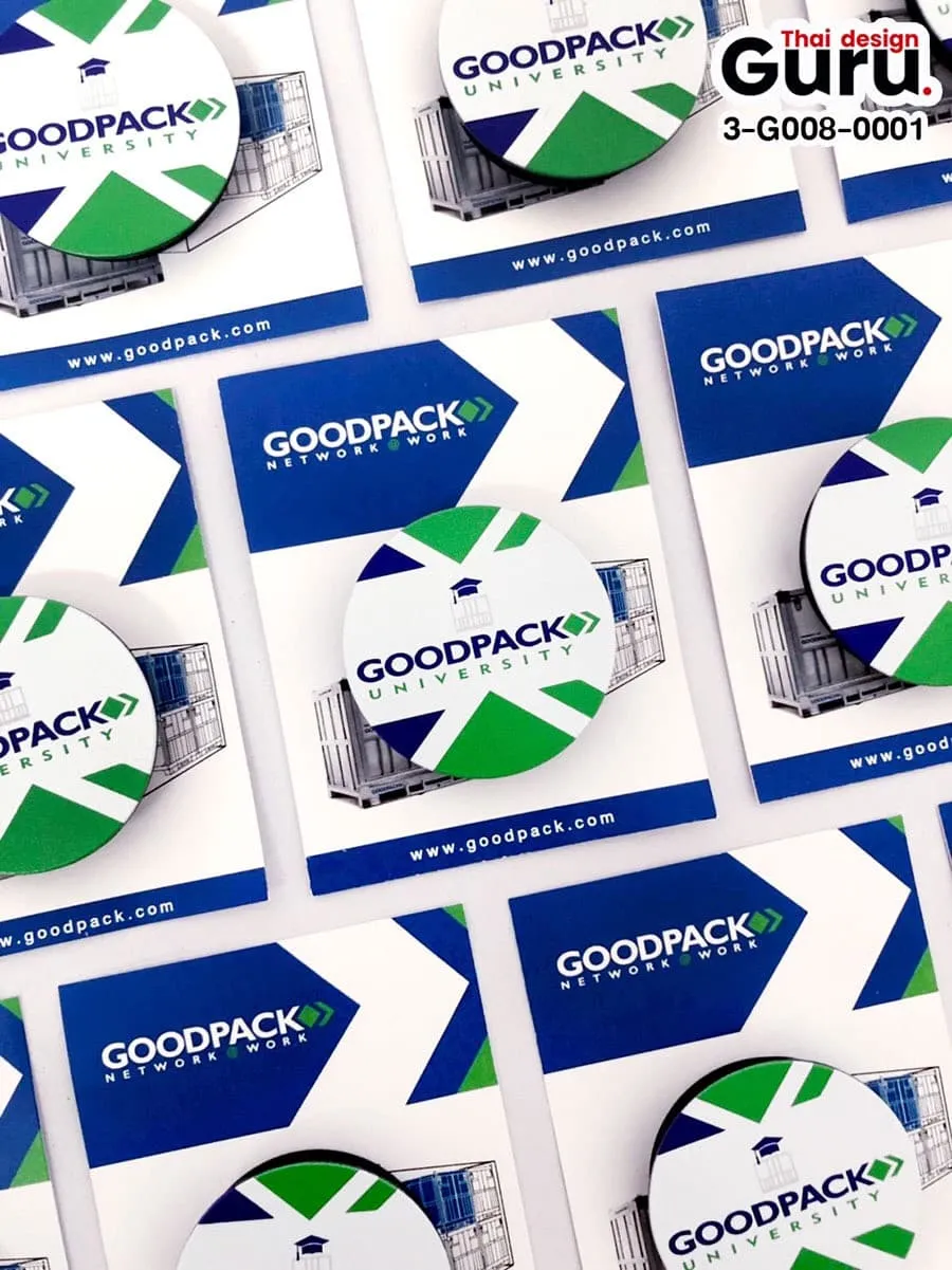 ผลิตกริ๊บต๊อกพิมพ์โลโก้ธุรกิจ Good pack