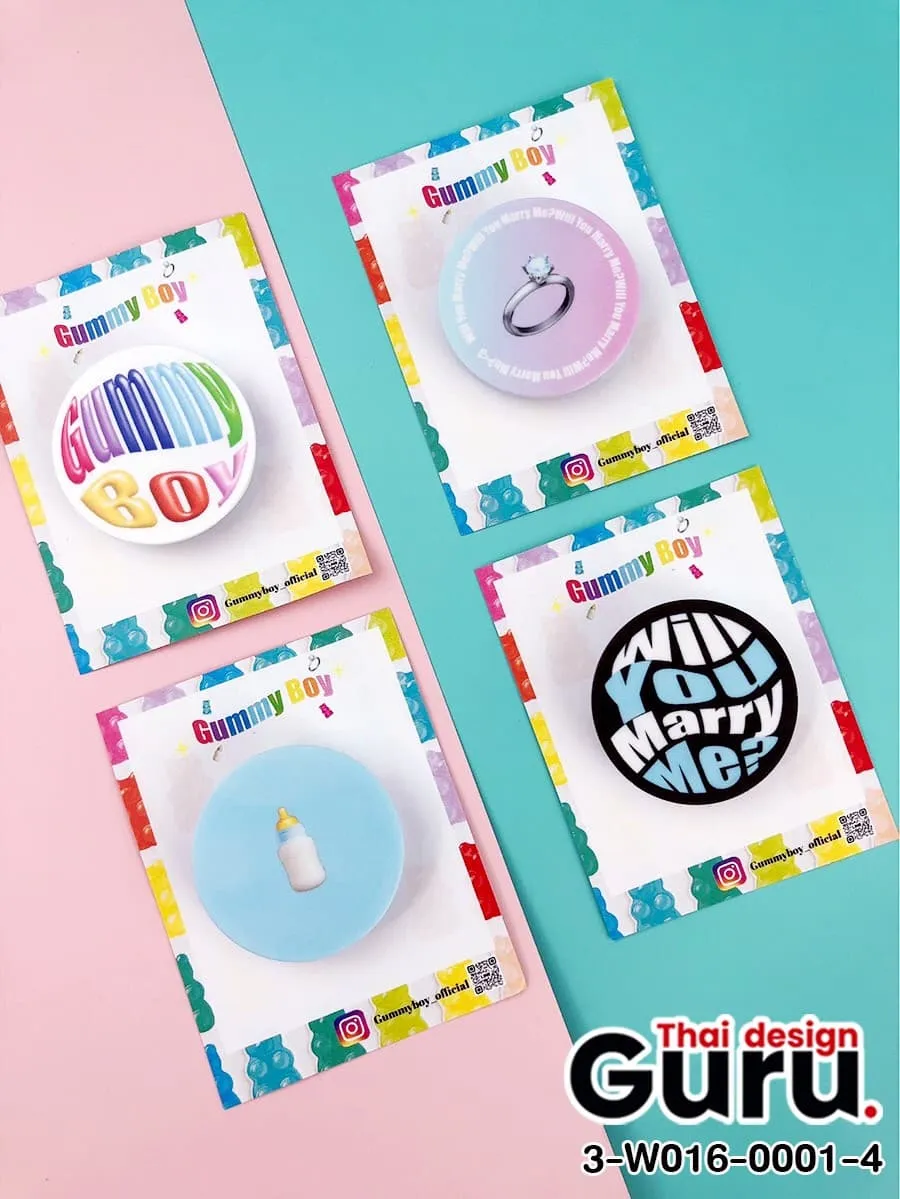 รับทำกริ๊บต๊อกติดหลังโทรศัพท์พิมพ์ลายตามแบบ ลาย Gummy Boy