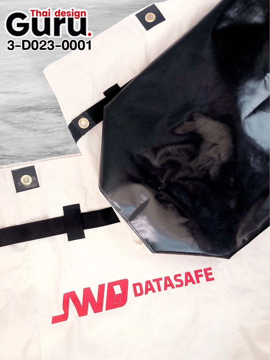 รับทำกระเป๋าแคนวาสใส่พัสดุใบใหญ่ยักษ์ แบรนด์ JWD datasafe