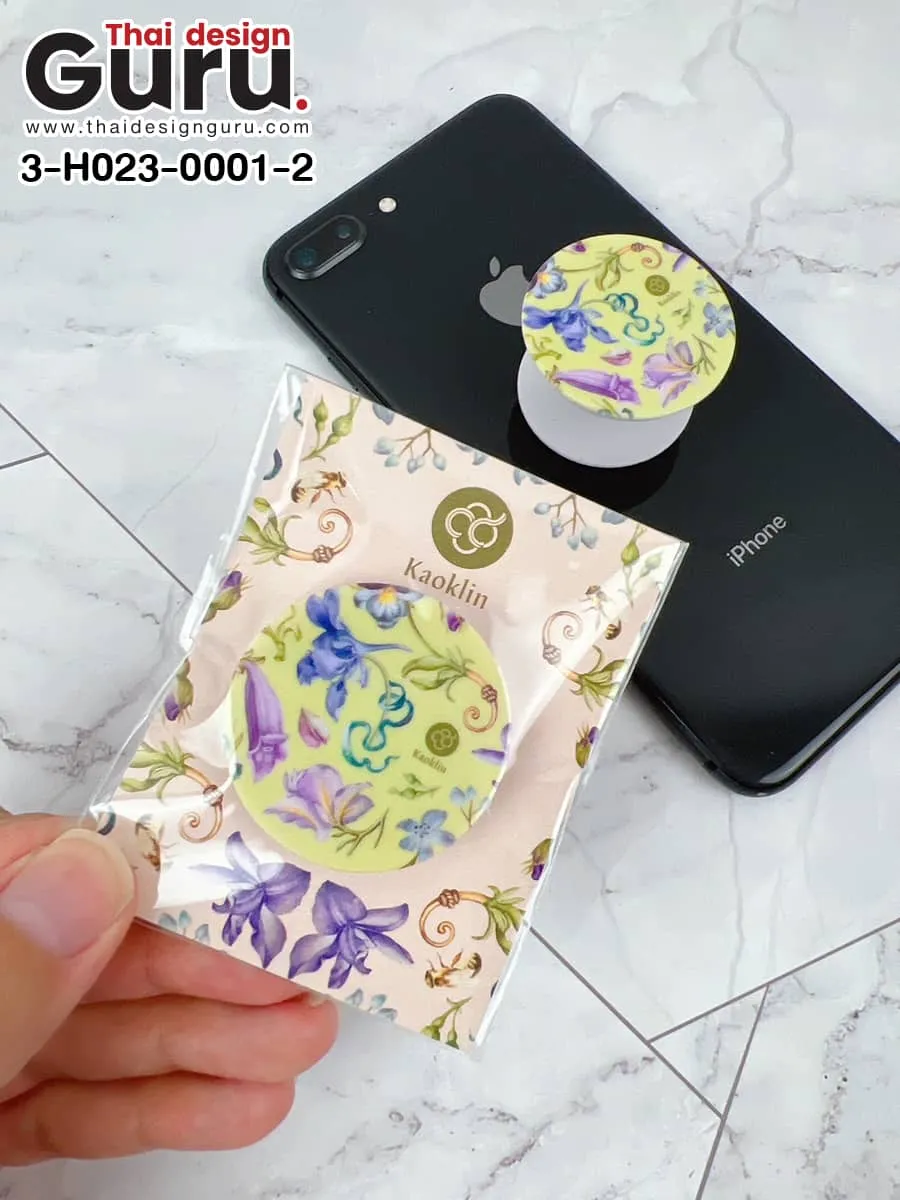 รับผลิต Griptok ที่ติดหลังโทรศัพท์มือถือ แบบกลม พิมพ์ลาย Kaoklin