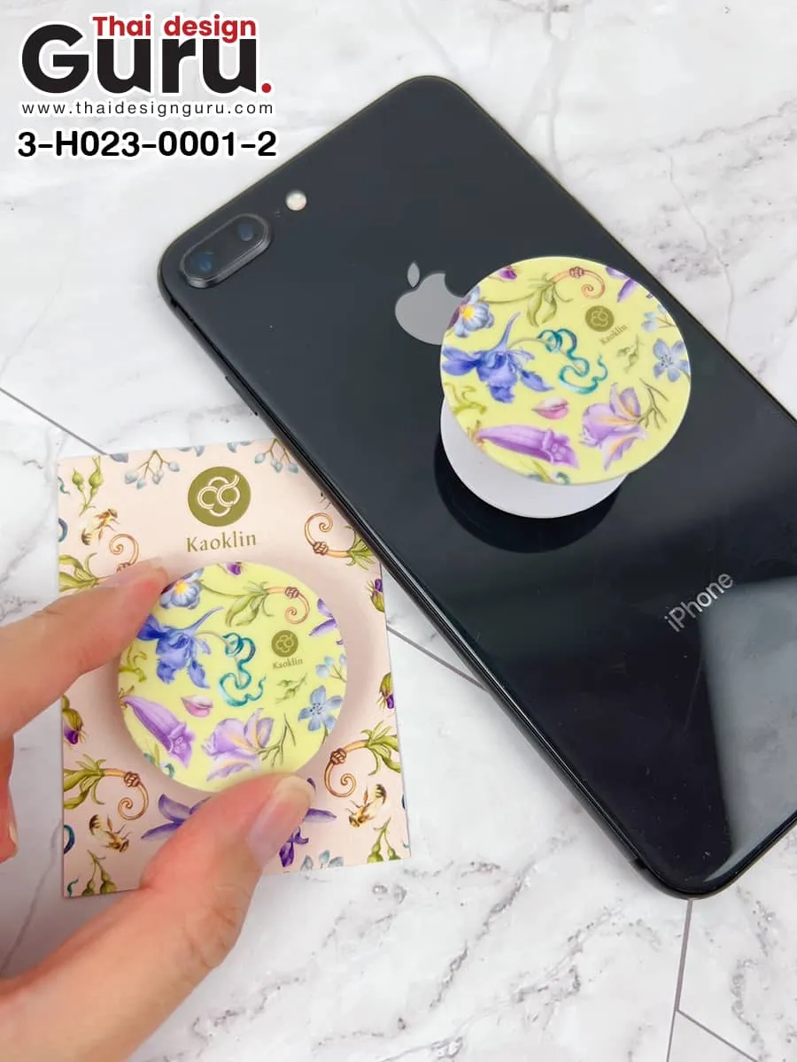 รับผลิต Griptok ที่ติดหลังโทรศัพท์มือถือ แบบกลม พิมพ์ลาย Kaoklin