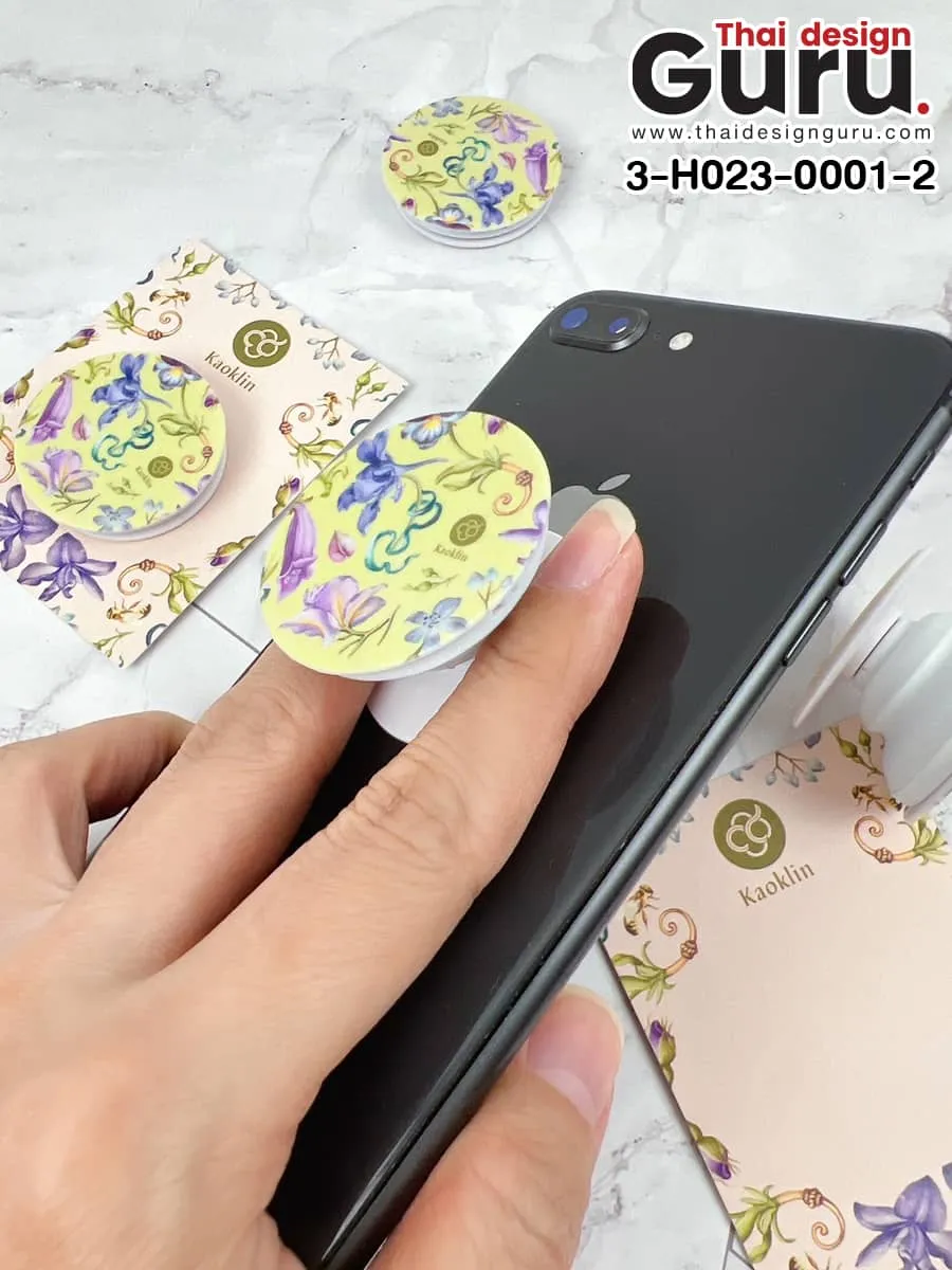 รับผลิต Griptok ที่ติดหลังโทรศัพท์มือถือ แบบกลม พิมพ์ลาย Kaoklin