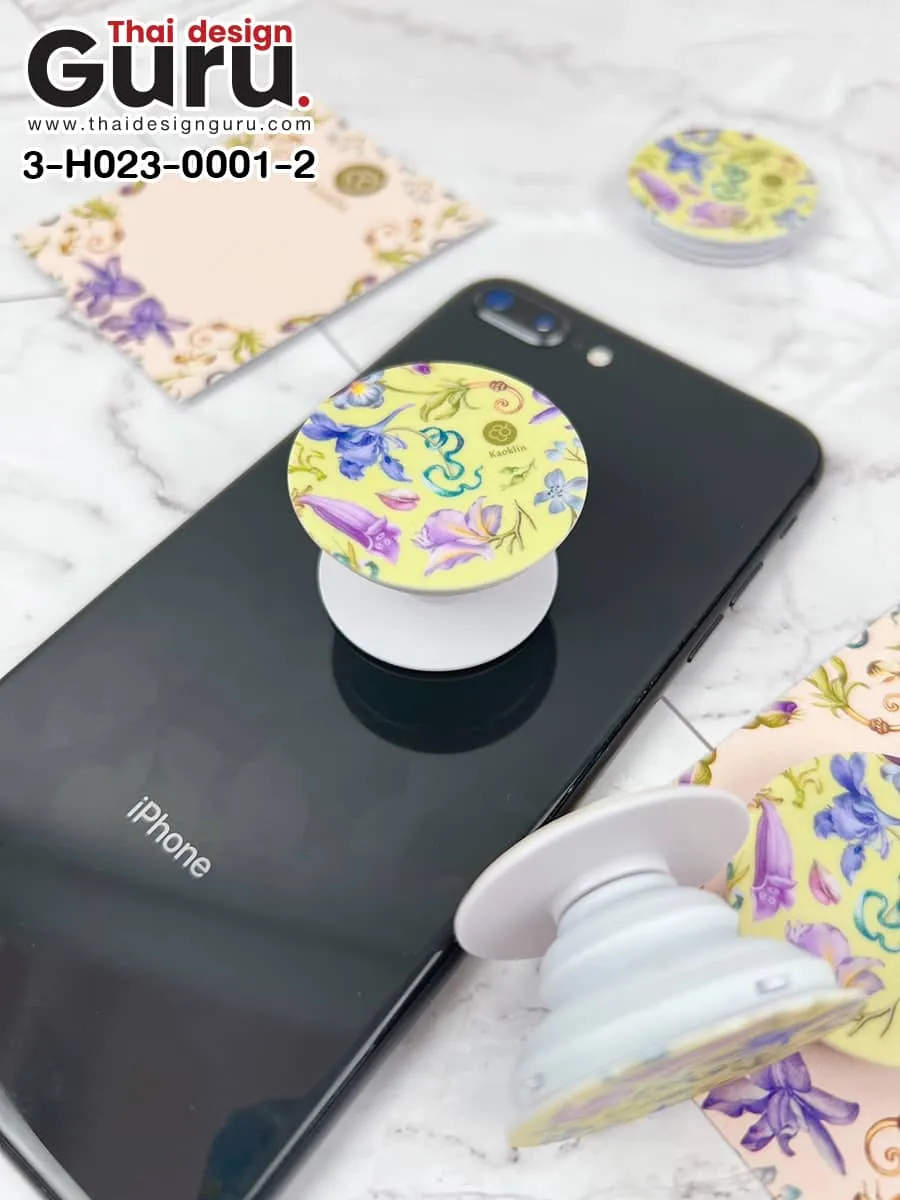 รับผลิต Griptok ที่ติดหลังโทรศัพท์มือถือ แบบกลม พิมพ์ลาย Kaoklin