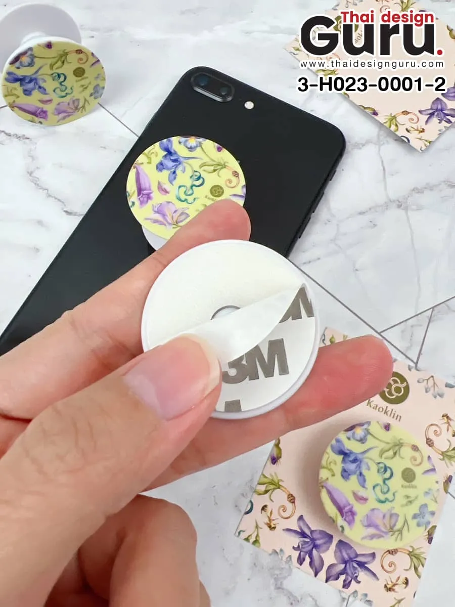 รับผลิต Griptok ที่ติดหลังโทรศัพท์มือถือ แบบกลม พิมพ์ลาย Kaoklin