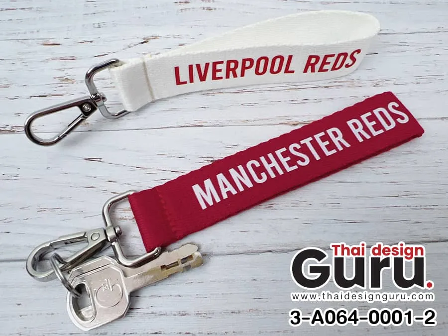 ผลิตพวงกุญแจสายสปันสกรีน Liverpool Reds และ Manchester Reds