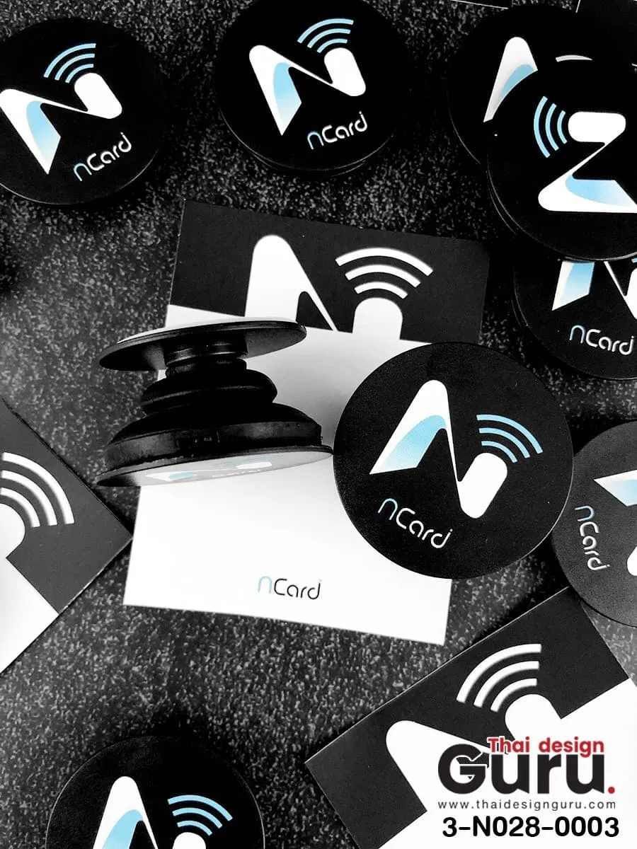 รับทำที่ติดหลังมือถือ Griptok ของพรีเมี่ยมโปรโมทแบรนด์ Ncard