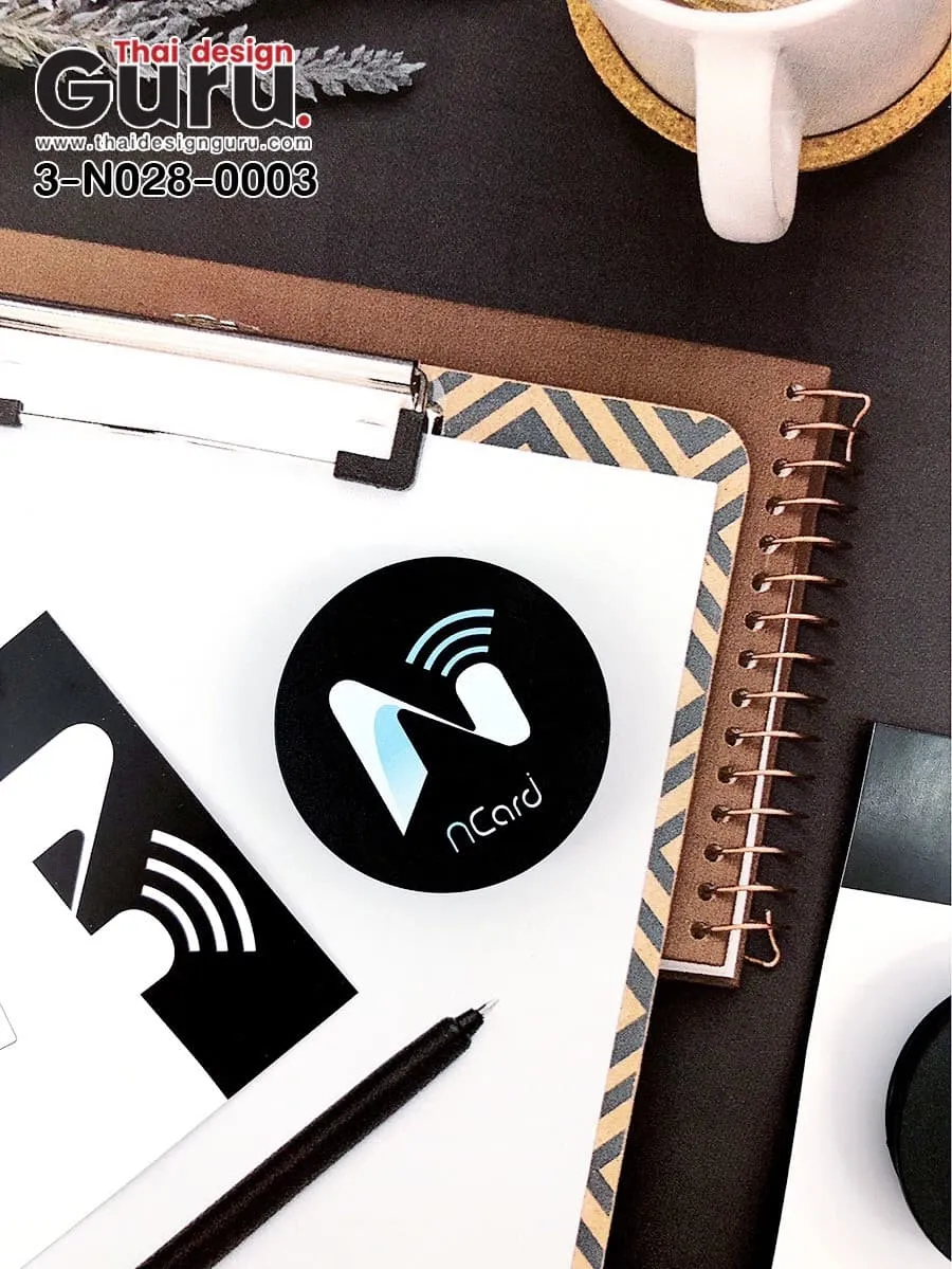 สั่งทำGriptok แบบกลมที่พยุงมือถือ ของแจกโปรโมทธุรกิจ Ncard