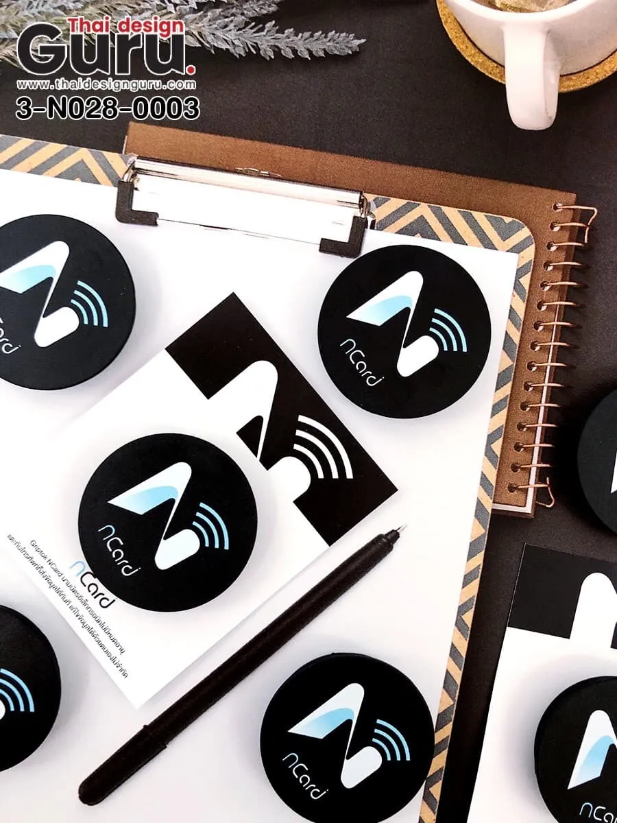 สั่งทำGriptok แบบกลมที่พยุงมือถือ ของแจกโปรโมทธุรกิจ Ncard