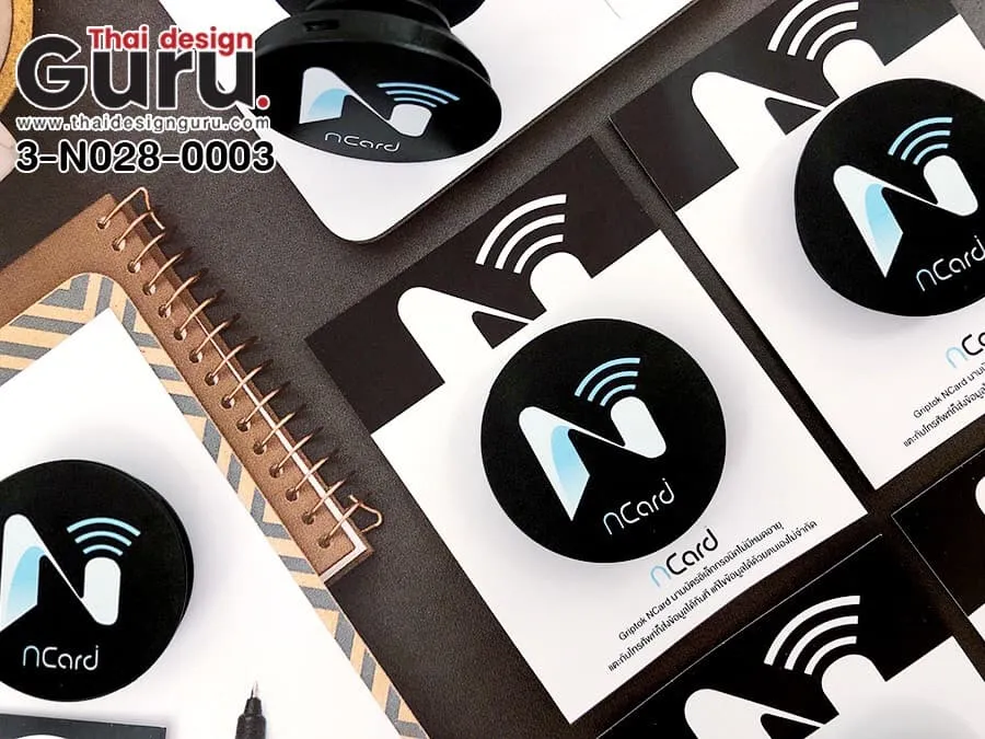 สั่งทำGriptok แบบกลมที่พยุงมือถือ ของแจกโปรโมทธุรกิจ Ncard